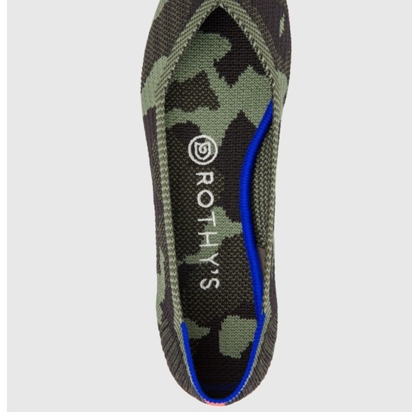 Rothy's | Shoes | New Rothys Olive Camo Point Loafer | Poshmark
